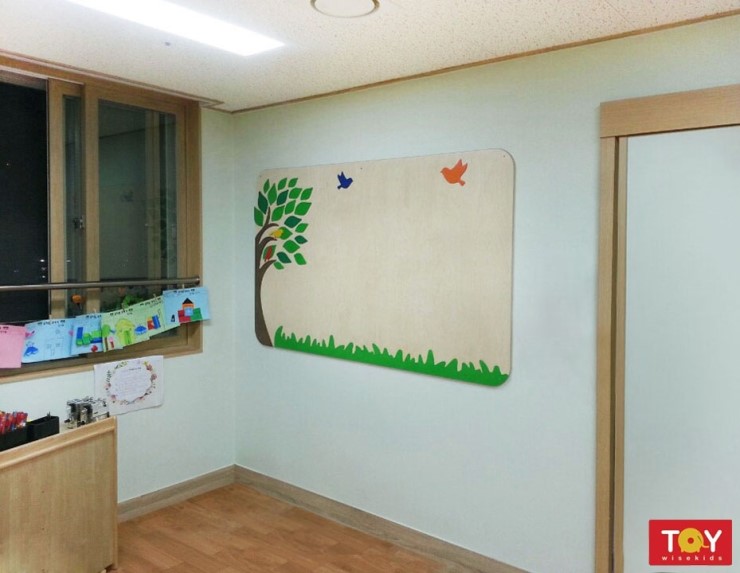 영천 유치원인테리어숲유치원 인테리어 와이즈토이어린이집게시판설치유치원인테리어벽면환경구성환경판어린이집영역판알림판