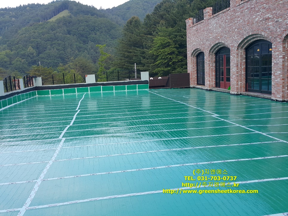 강원도 평창군 평창보타닉가든 카페 옥상을 이중복합 방수방근시트로 방수시공 완료한 주지엔에스 네이버 블로그